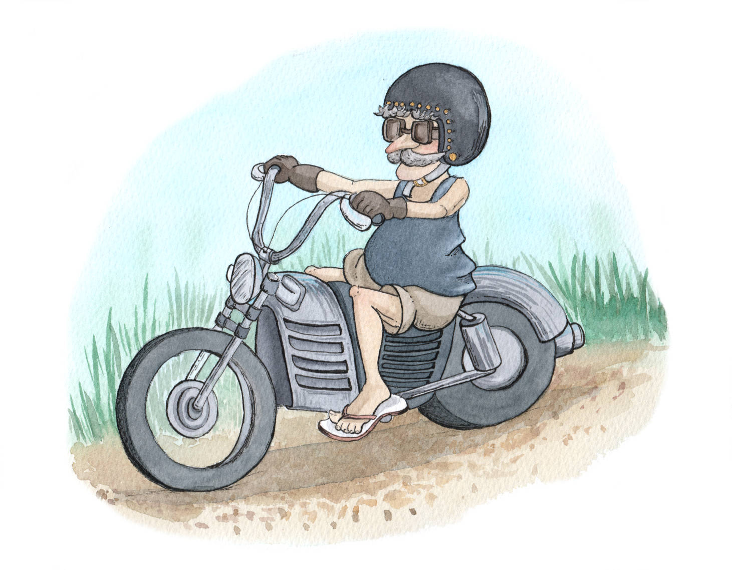 Little Rays designs » Old Biker